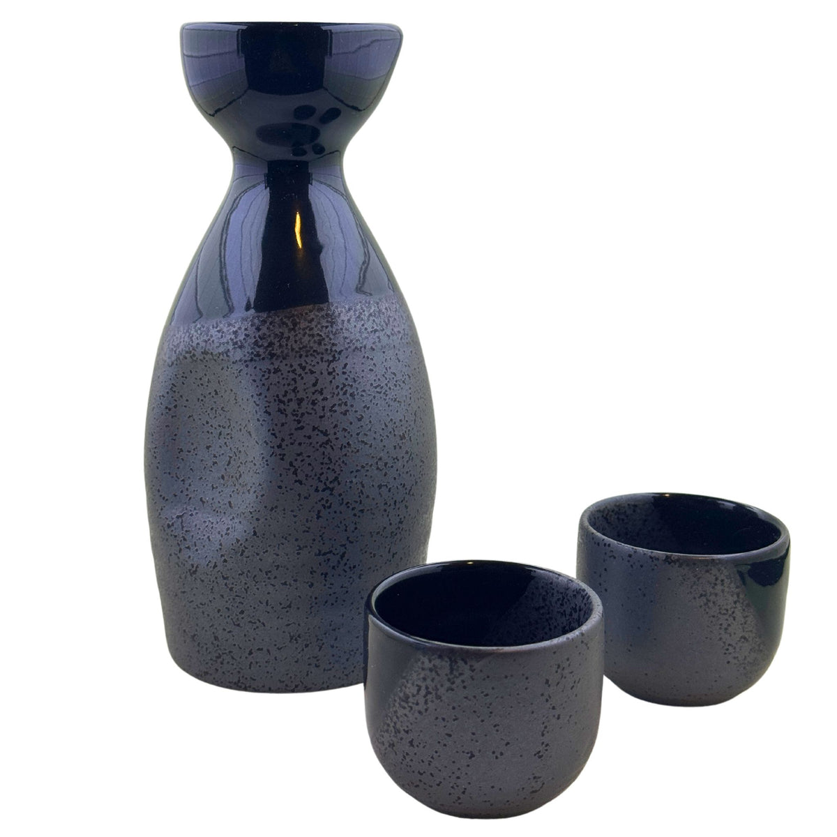 "Distorted Night" Sake Set - Yugami Yoru Sake Tokkuri (歪み夜酒徳利) — Ryohin ...